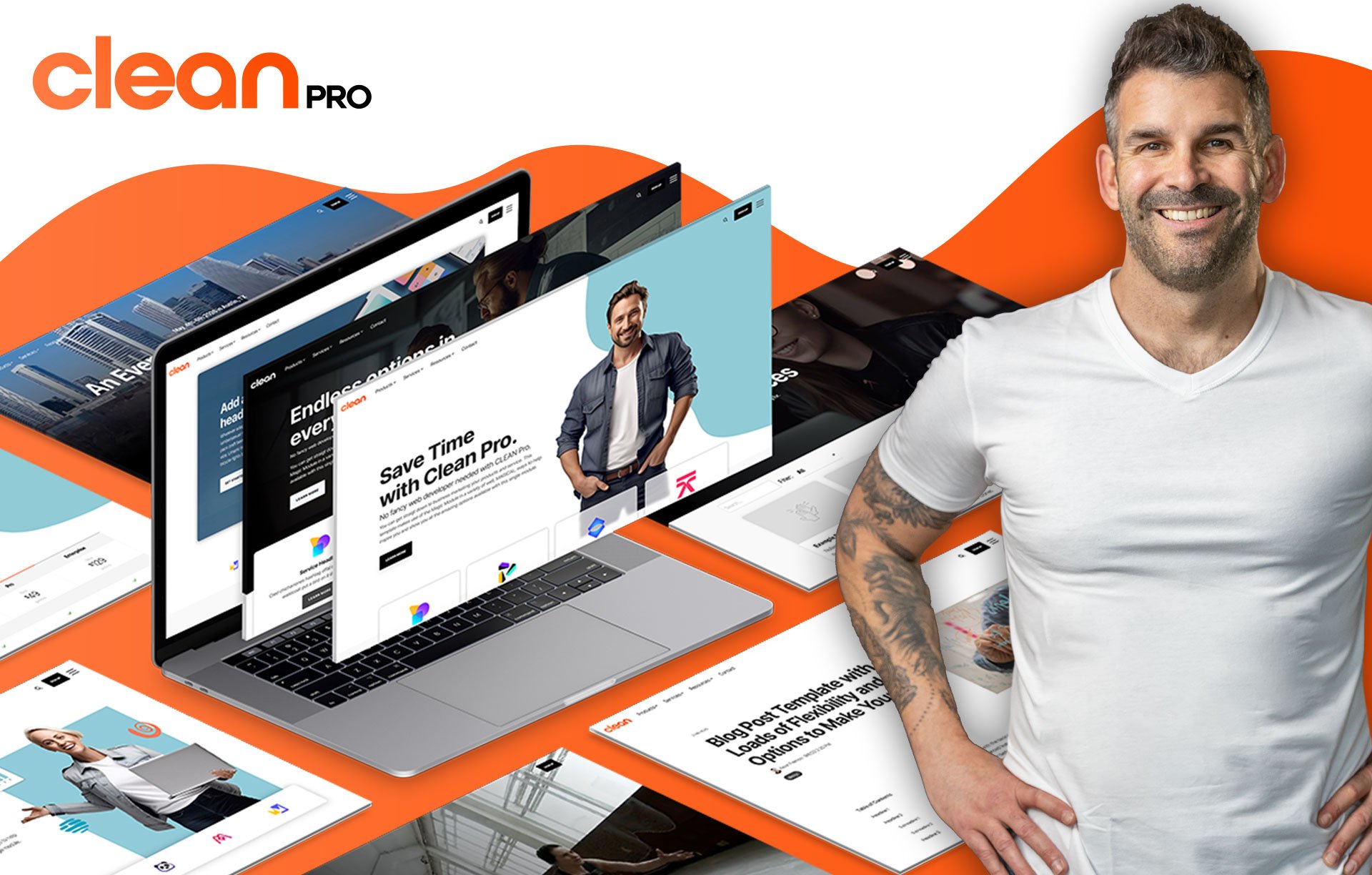 Clean Pro is the #1 Theme for the HubSpot CMS